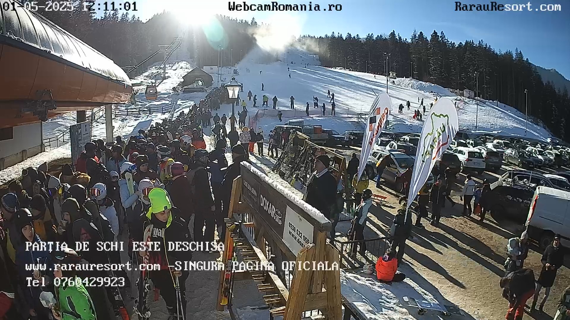 Webcam Partia Rarau live - Camere live partii de schi