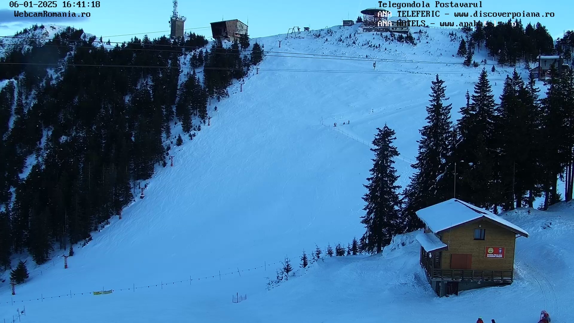 Webcam Domeniul Schiabil Poiana Brasov live - Camere live partii
