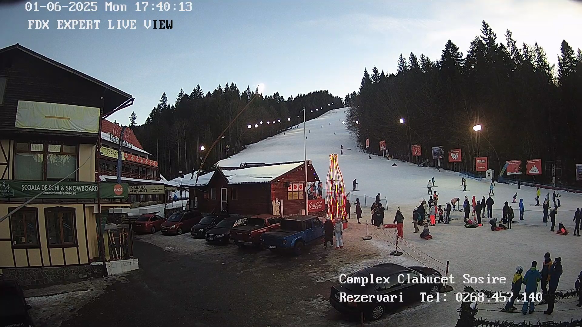 Webcam Partia Clabucet live - Camere live partii de schi Predeal