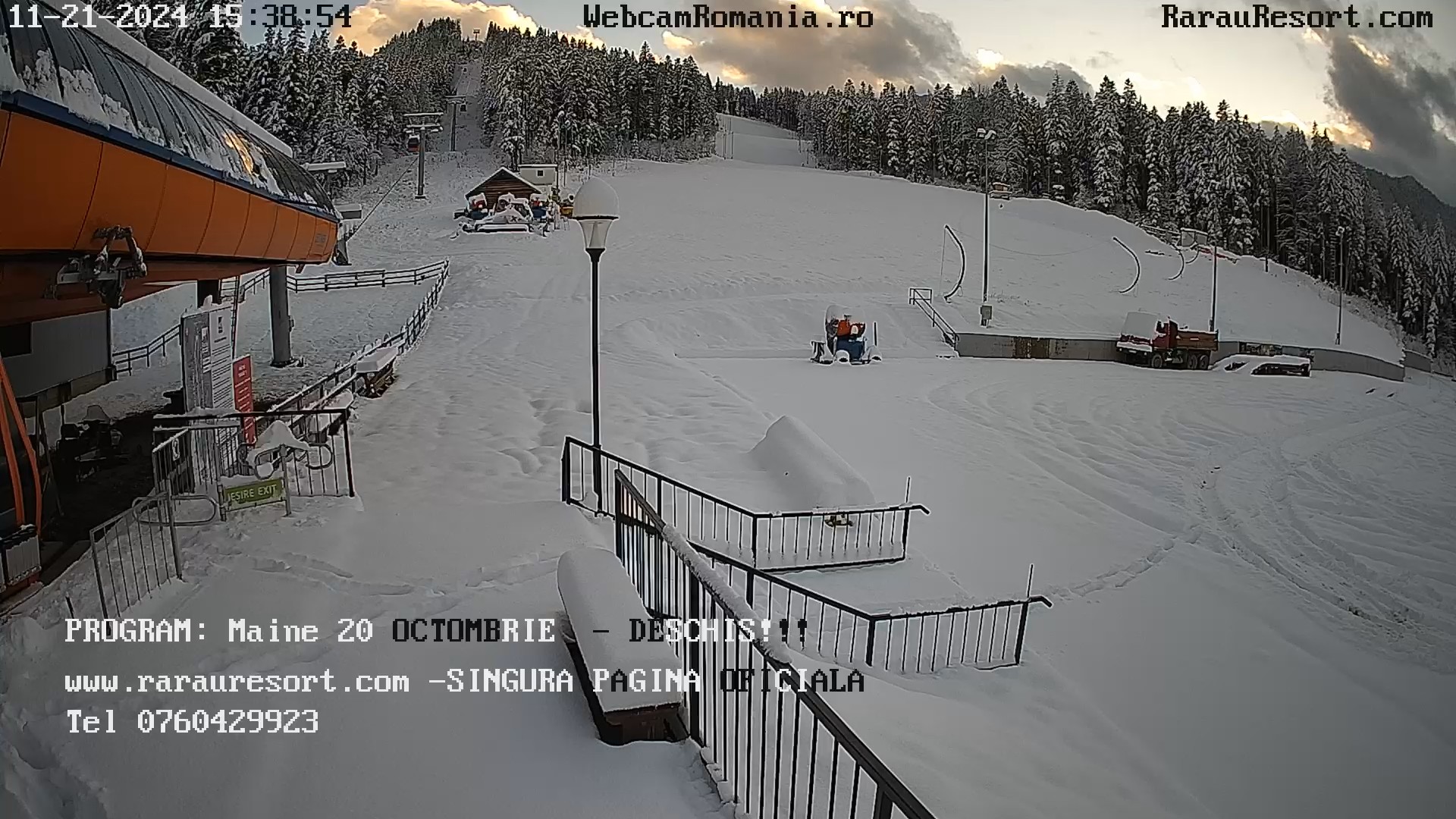 Webcam Live Pârtia Rarău - Imagini Live Pârtia Rarău, Câmpulung