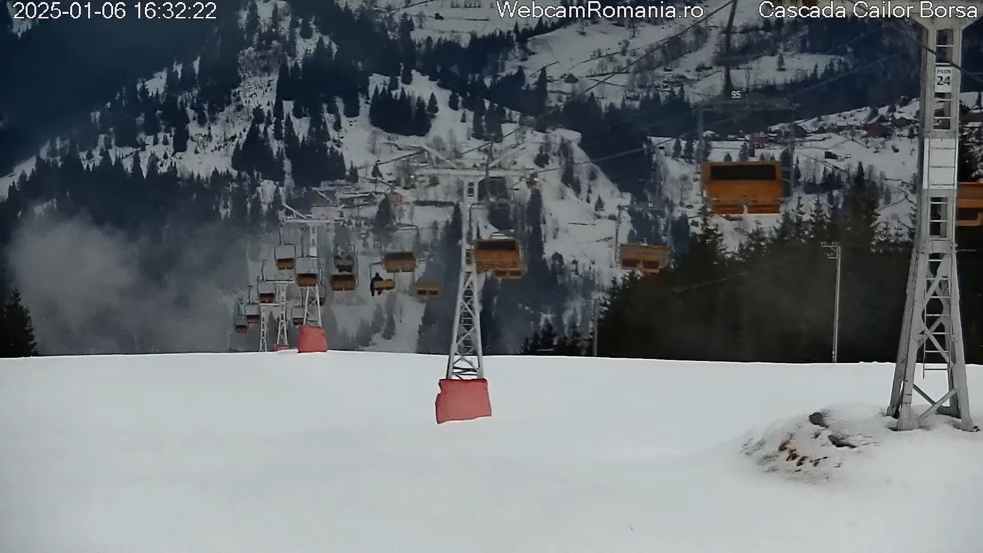 Webcam Cascada Cailor Borsa live - Camere live partii de schi