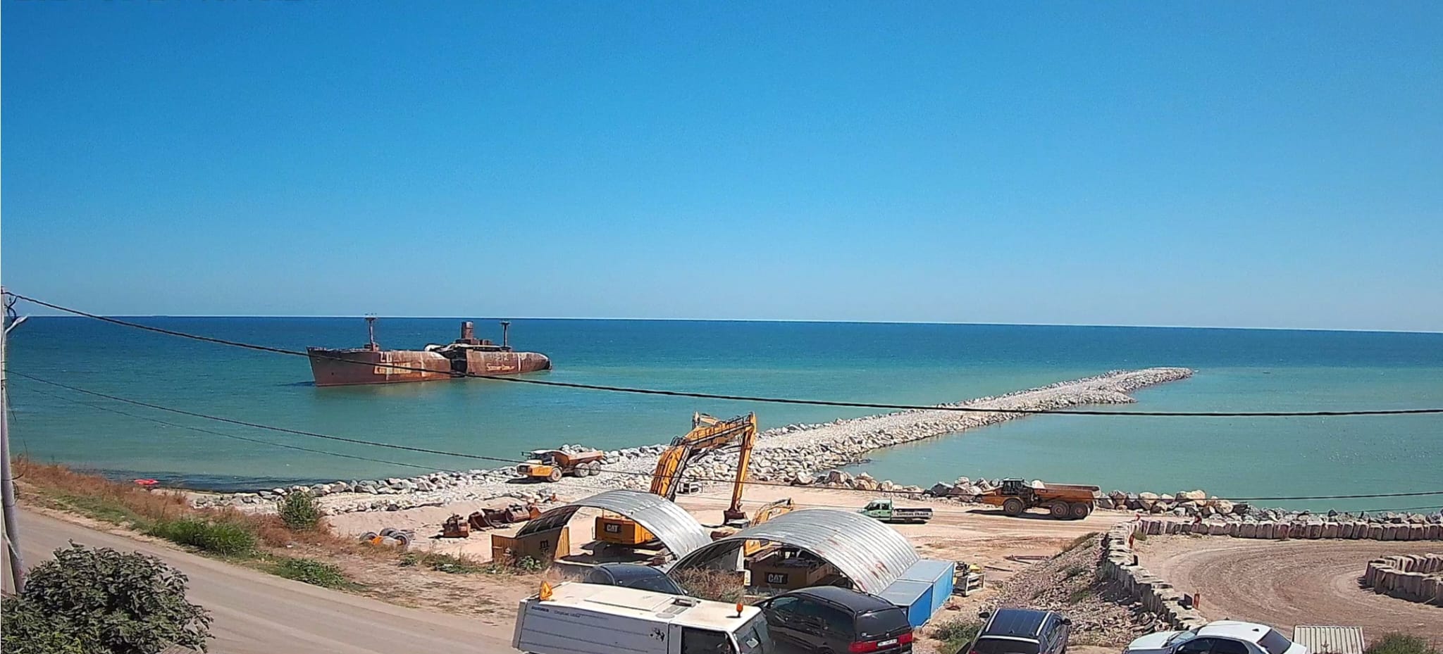 Webcam Costinesti Epava Evanghelia live - Camere live litoral